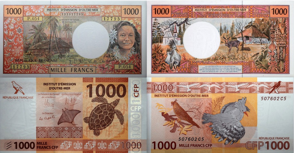 BILLETS DE 1000 FRANCS PACIFIQUE BILLETS DE 1000 FRANCS PACIFIQUE